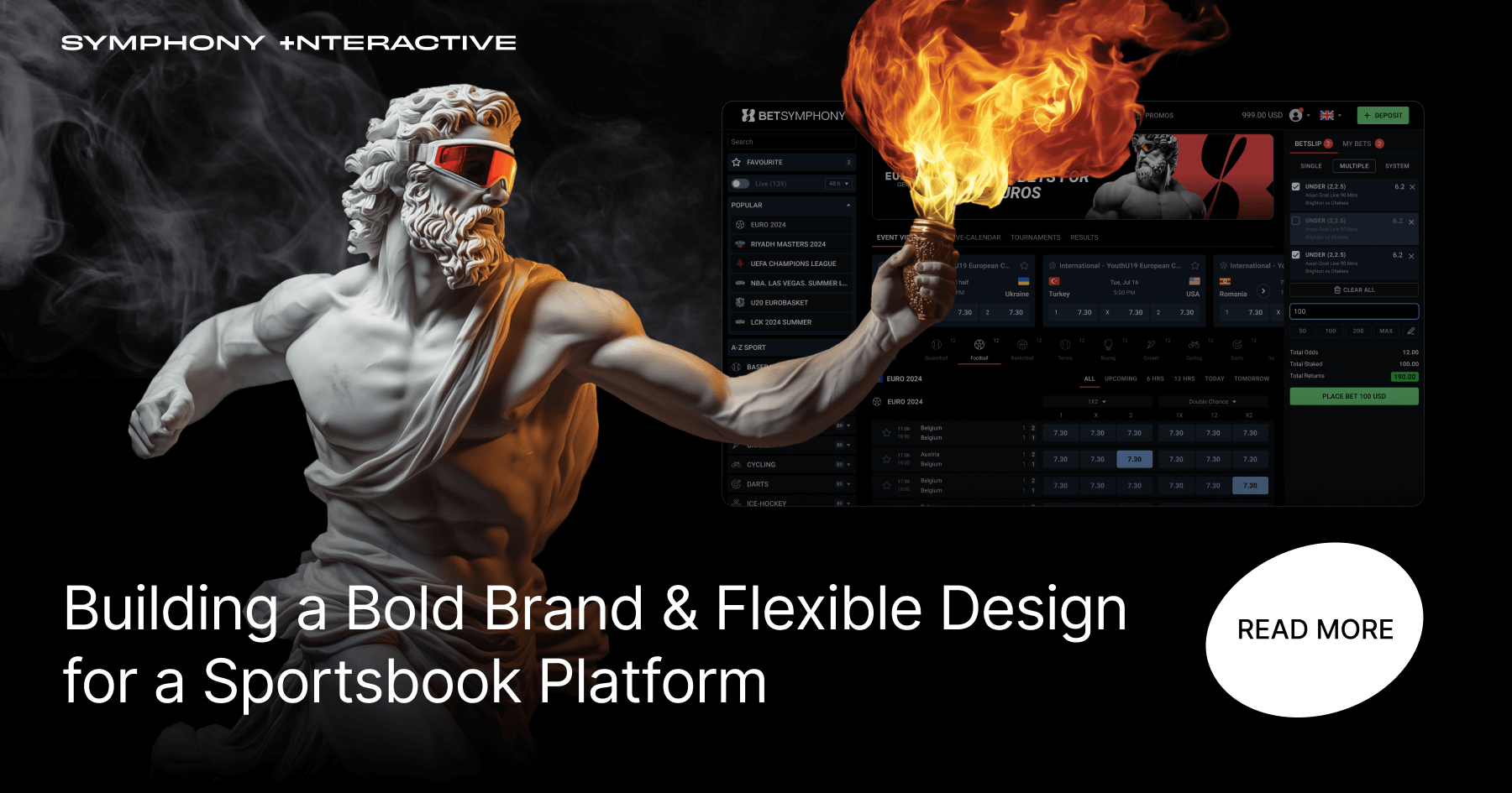 Bold Brand and Flexible Design for a Sportsbook Platform