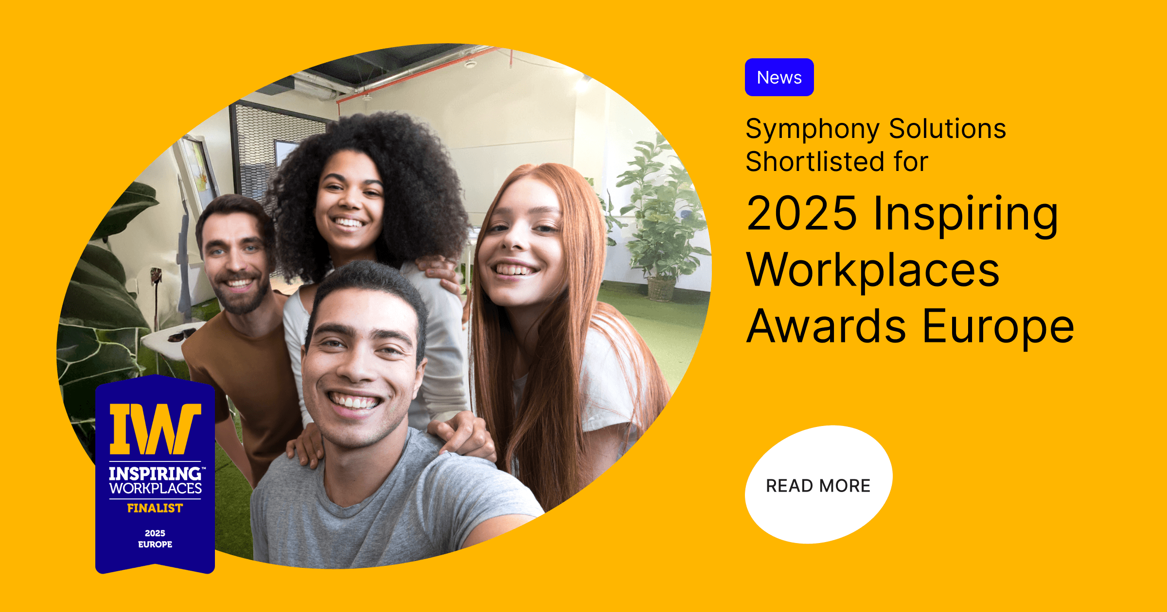 Symphony Solutions Ranked #7 in 2025 Inspiring Workplaces Europe